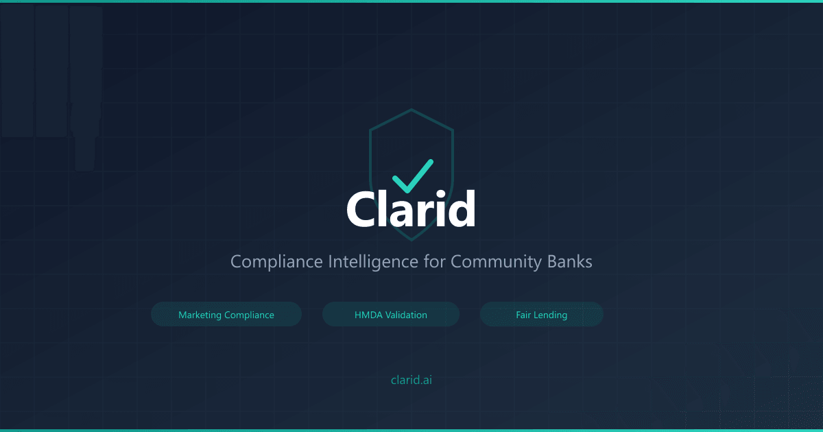 Clarid — Compliance Intelligence for Community Banks